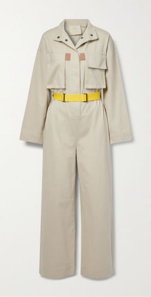 BARBOUR - + Roksanda Grace belted cotton-twill jumpsuit