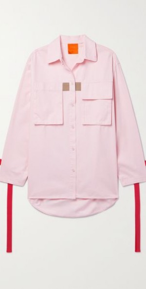 BARBOUR - + Roksanda Zora webbing-trimmed cotton-twill shirt