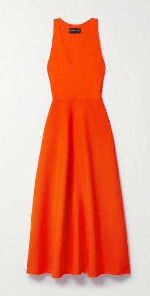 BRANDON MAXWELL - Stretch-knit midi dress