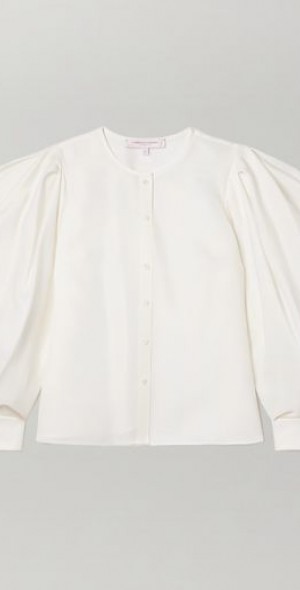 CAROLINA HERRERA - Silk-gazar top
