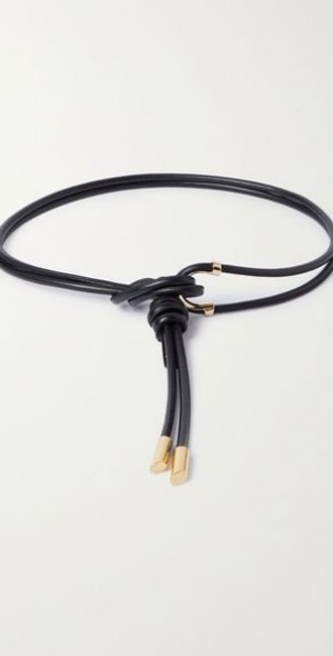 CHLOÉ - Poppie leather and gold-tone belt