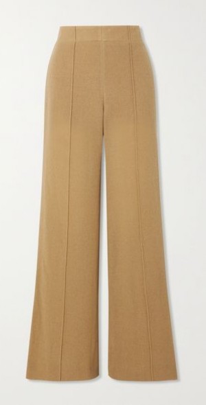 CHLOÉ - Wool and cashmere-blend wide-leg pants