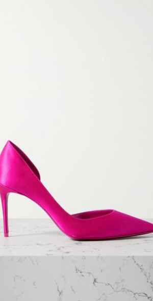 CHRISTIAN LOUBOUTIN - Iriza 85 satin pumps