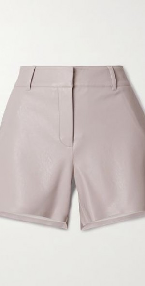 COMMANDO - Faux stretch-leather shorts