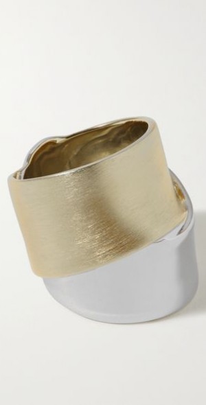 COMPLETEDWORKS - Ribbon silver and gold-plated ring