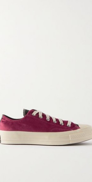 CONVERSE - + Beyond Retro Chuck 70 two-tone velvet sneakers