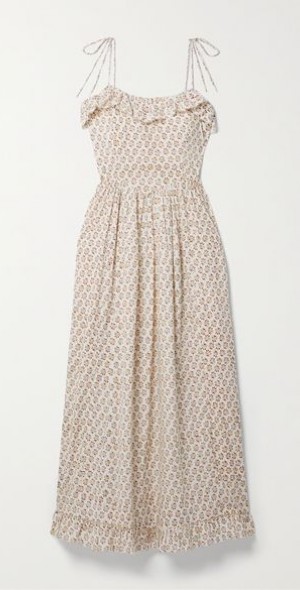 DÔEN - + NET SUSTAIN Wendelin floral-print organic cotton-poplin midi dress