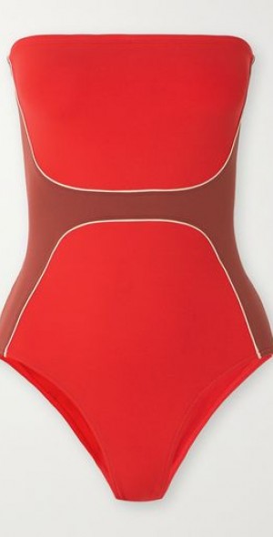 ERES - Championne strapless color-block swimsuit