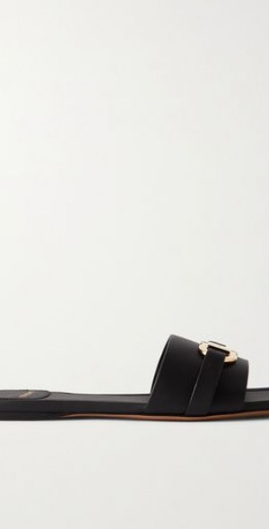 FERRAGAMO - Leah embellished leather sandals