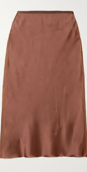 HELMUT LANG - Satin midi skirt