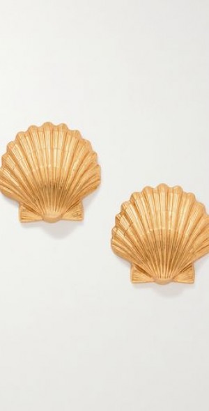 JENNIFER BEHR - Mar gold-tone earrings