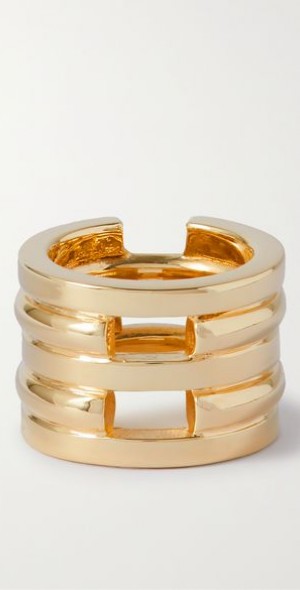 JENNIFER FISHER - Multi Stack gold-tone ring