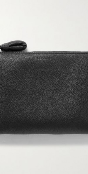 LEMAIRE - Small textured-leather pouch