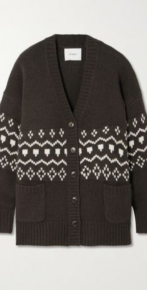 LISA YANG - Greyson Fair Isle cashmere cardigan