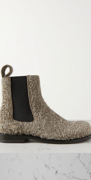 LOEWE - Brushed suede Chelsea boots