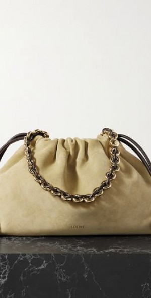 LOEWE - Flamenco large suede bag