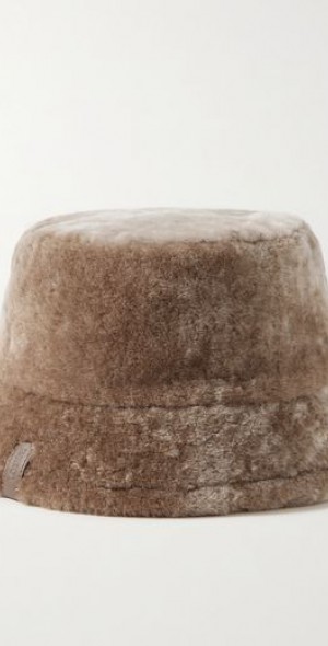 LOEWE - Shearling bucket hat