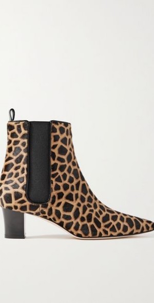 MANOLO BLAHNIK - Tiraba 50 leopard-print calf hair Chelsea boots