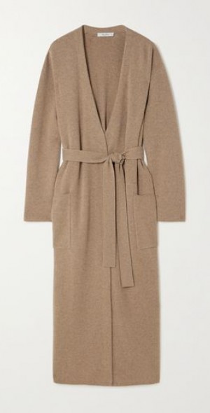 MAX MARA - Gestro belted wool and cashmere-blend cardigan