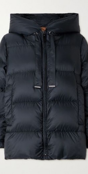 MAX MARA - The Cube Seia hooded quilted shell down jacket