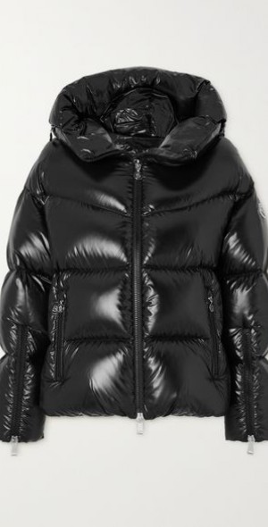 MONCLER - Huppe appliquéd quilted padded hooded shell down jacket