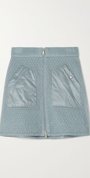 MONCLER - Quilted shell mini skirt