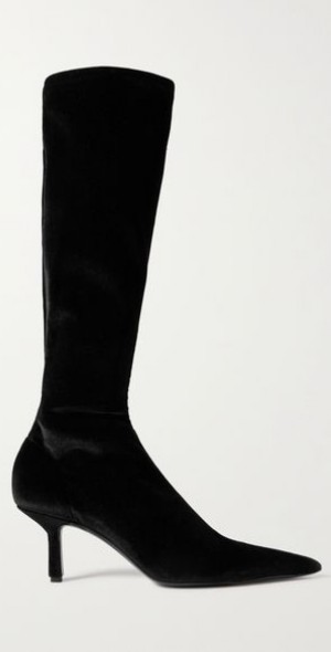 NEOUS - Nosa stretch-velvet knee boots