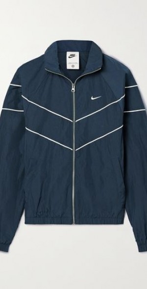 NIKE - Striped shell track jacket