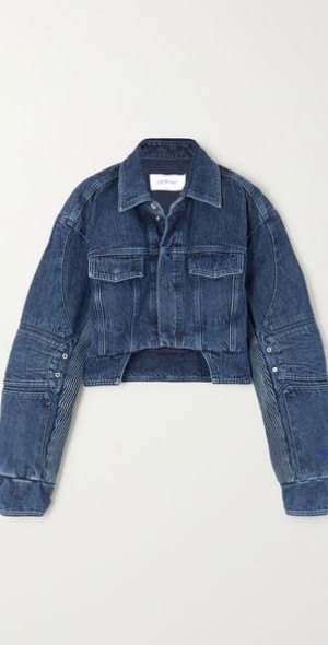 OFF-WHITE - Cropped denim jacket