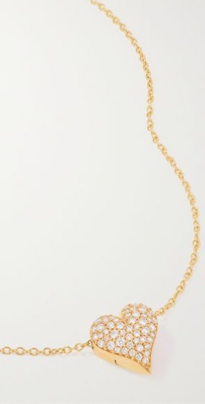 OLE LYNGGAARD COPENHAGEN - Hearts Clasp 18-karat gold diamond necklace
