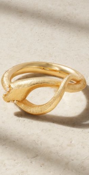 OLE LYNGGAARD COPENHAGEN - Small Snakes 18-karat gold diamond ring