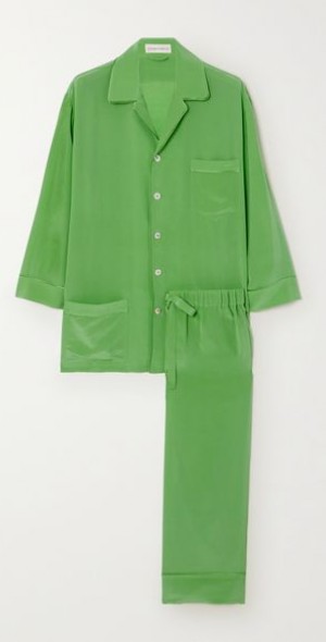 OLIVIA VON HALLE - Fifi silk-satin pajama set