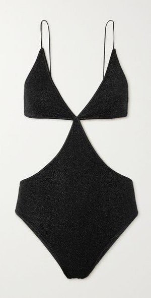OSÉREE - Lumière cutout metallic swimsuit OSÉREE - Lumière cutout metallic swimsuit