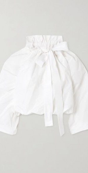 PATOU - Ruffled poplin blouse