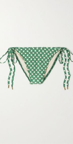 PEONY - + NET SUSTAIN floral-print stretch-ECONYL bikini briefs