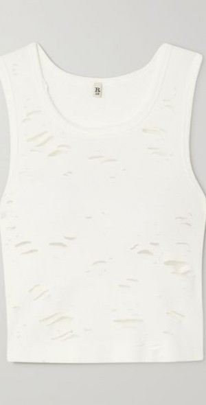 R13 - Distressed cotton tank
