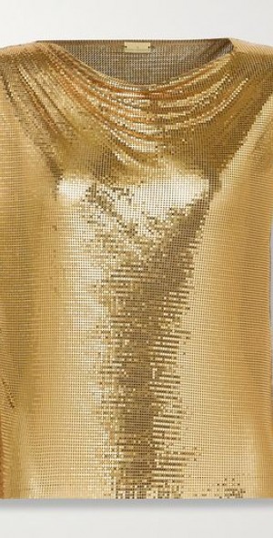 RABANNE - Draped chainmail top