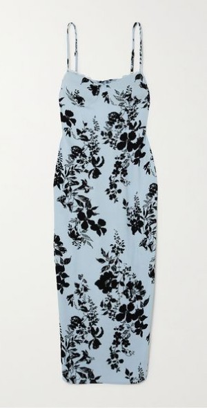 REFORMATION - Pennington lace-trimmed floral-print crepe midi dress