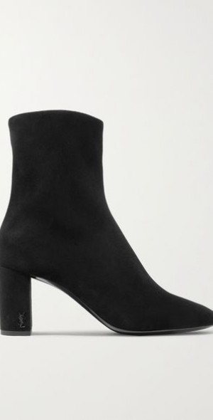 SAINT LAURENT - Lou suede ankle boots