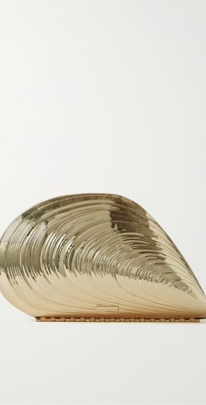 SIMKHAI - Bridget gold-tone clutch