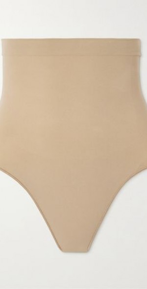 SKIMS - Seamless Sculpt High-Waisted Thong - Clay