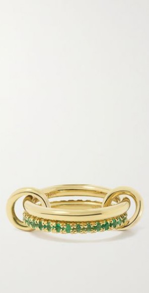 SPINELLI KILCOLLIN - Ceres Deux set of two 18-karat gold emerald rings