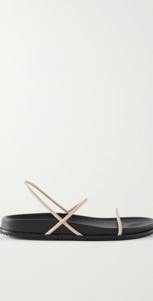 ST. AGNI - Pina leather slingback sandals