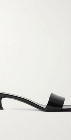 THE ROW - Combo leather mules