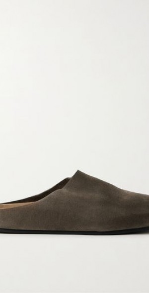 THE ROW - Hugo suede slippers