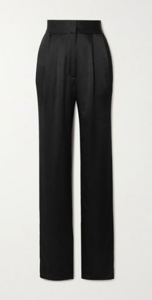 TOVE - Remi silk-crepon straight-leg pants