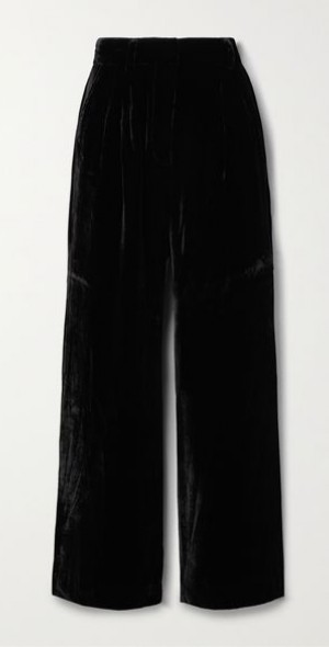 ULLA JOHNSON - Veronica velvet wide-leg pants