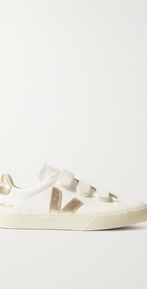 VEJA - Recife metallic leather sneakers