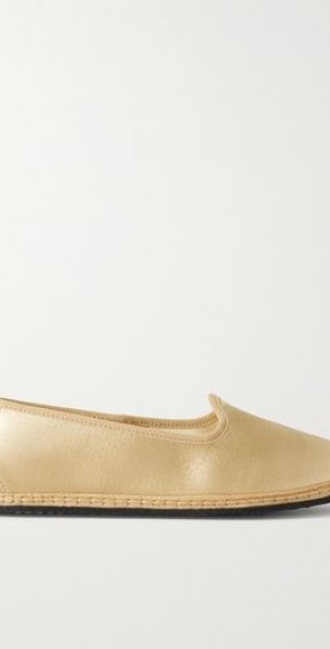 VIBI VENEZIA - Grosgrain-trimmed satin slippers