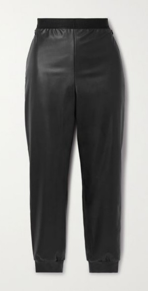 WOLFORD - Vegan leather track pants